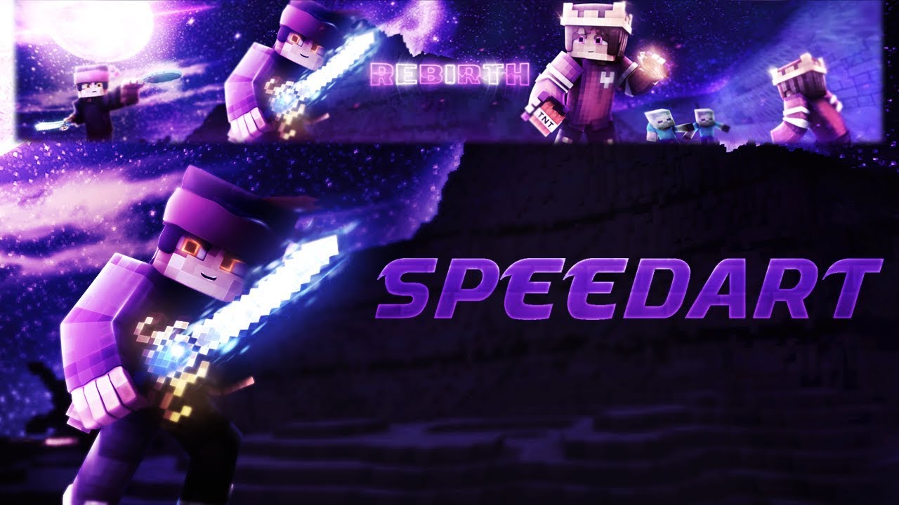 Minecraft GFX Banner Speedart - #RebirthRC [61] - YouTube