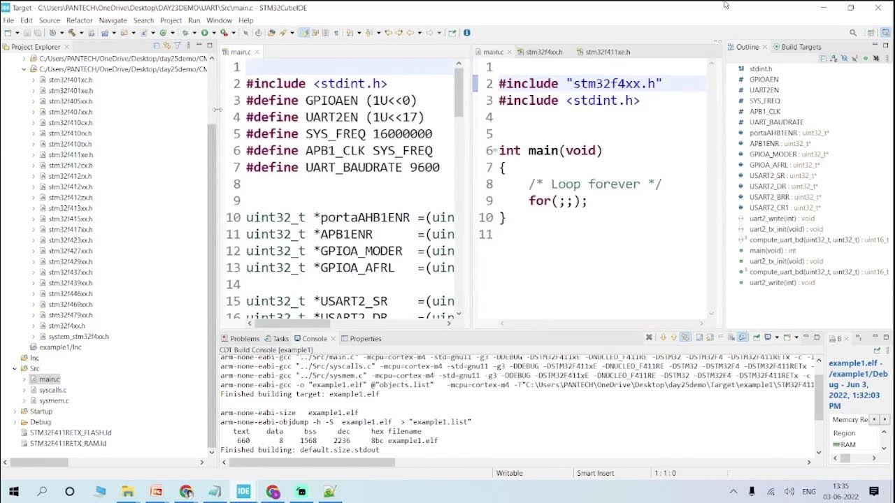 UART Programming in C (Using ST Header File) | STM32 Serial ...