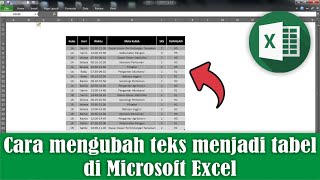 Cara Mengubah Teks Menjadi Tabel di Excel @SimpleNewsVideo