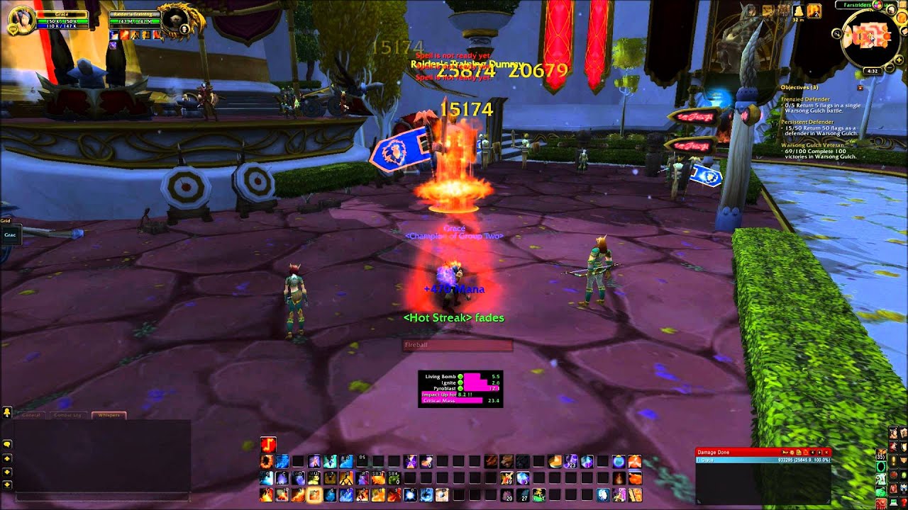 Fire mage DPS rotation 4.3 - YouTube