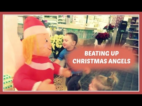 BEATING UP CHRISTMAS ANGELS - YouTube