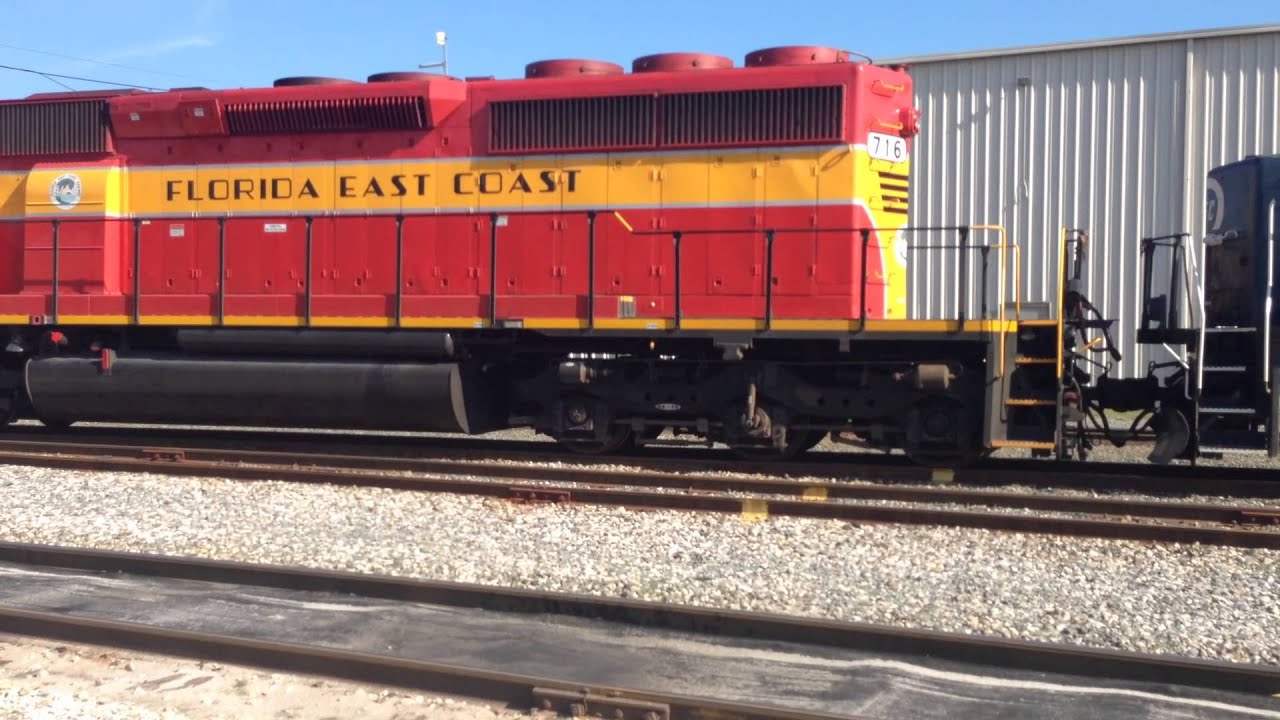 FEC Locomotive 415 Departs with Locomotives 716 and 431 Part 15 of 30 ...