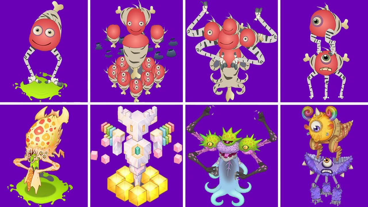 ALL Monsters Ethereal Workshop With Raw Zebra Vs Monsters Wubthereal ...