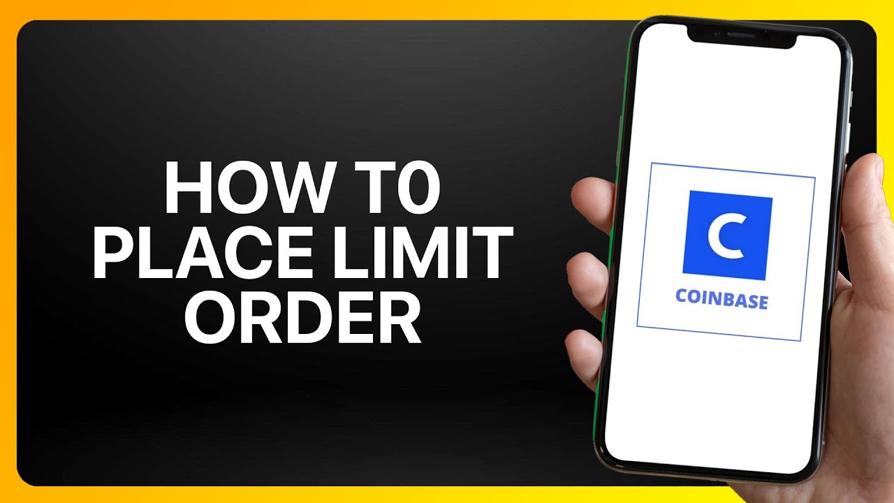 How To Place Limit Order On Coinbase Tutorial - YouTube