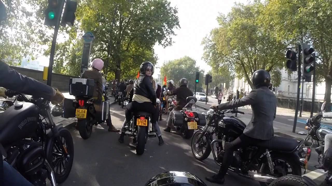 DGR London 2014 - Distinguished Gentlemans Ride onboard XV950 - YouTube