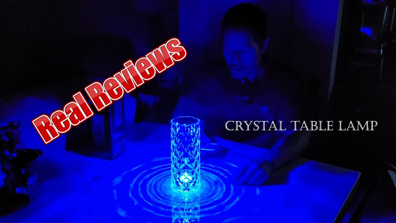 Crystal Rose Color Changing LED Table Lamp Unboxing and Real Review ...