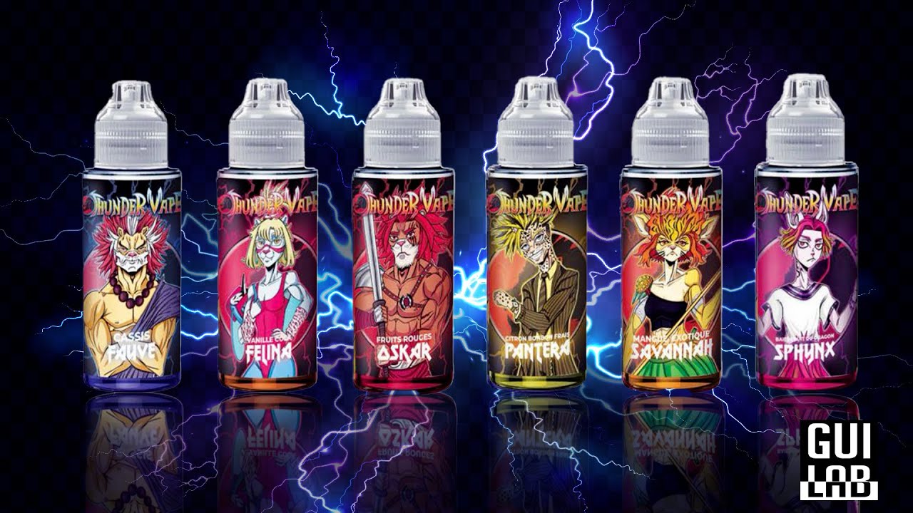 Revue détaillée des e-liquides Thunder Vape par Guilab - YouTube