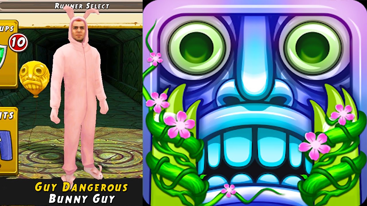 Bunny Guy in Temple run 2 Blooming Sands ! Version 1.97 - YouTube