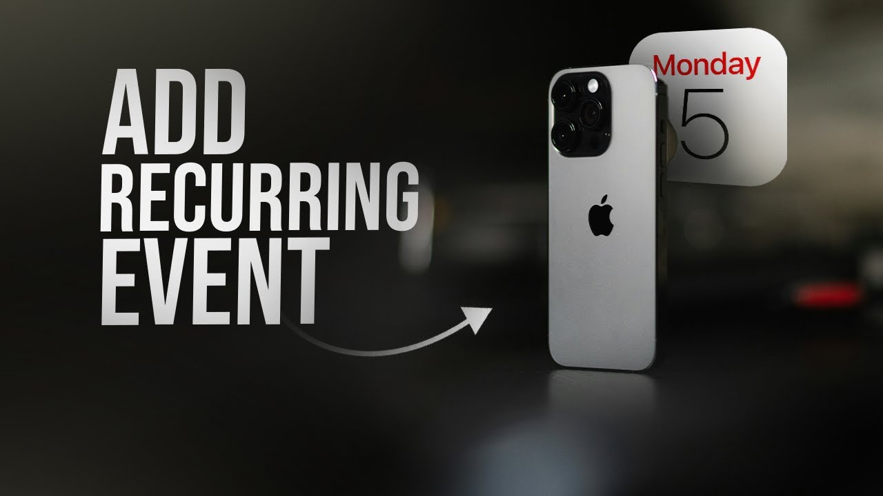 How to Add a Recurring Event on iPhone Calendar (tutorial) - YouTube