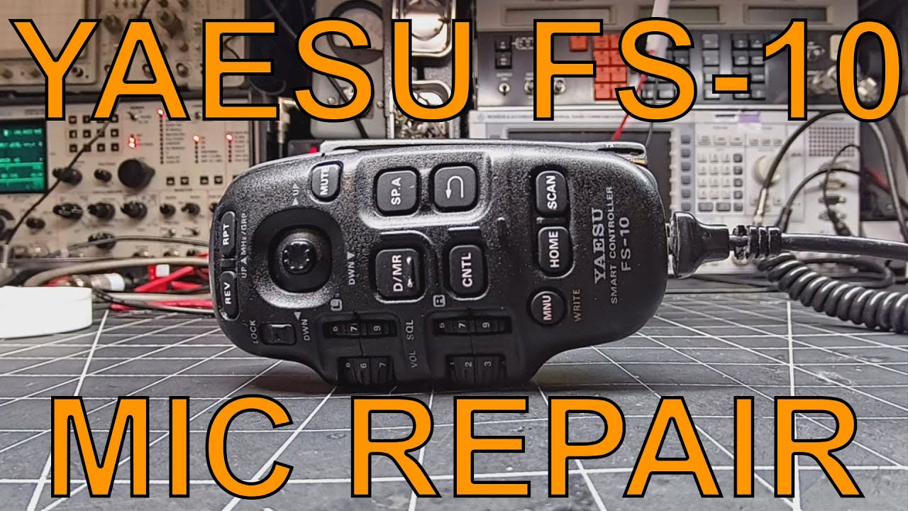 Yaesu FS-10 Mic Repair - Mr Potato Head Mic - YouTube