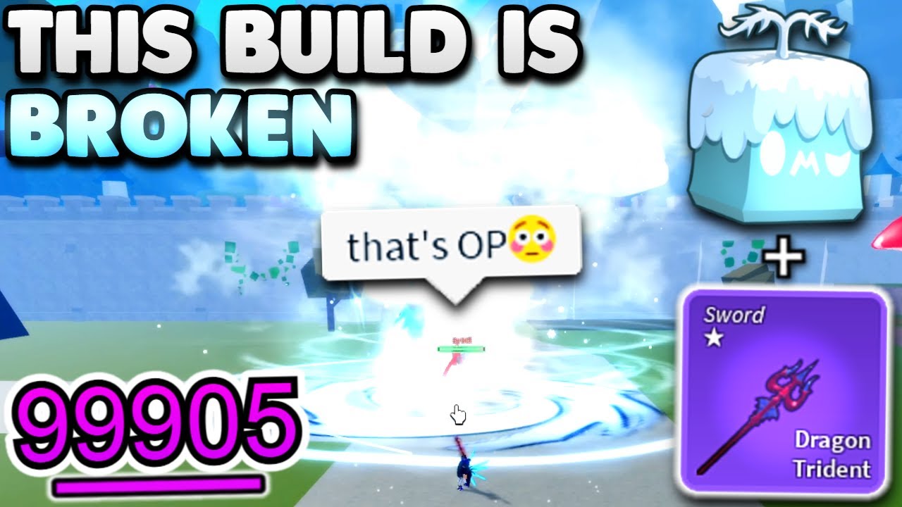 This Blizzard + Dragon Trident Combo Is INSANELY GOOD... (Blox Fruits ...