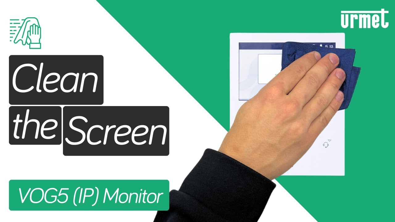 How to Turn On 'Screen Cleaning' Mode - Urmet VOG 5 Monitor - YouTube