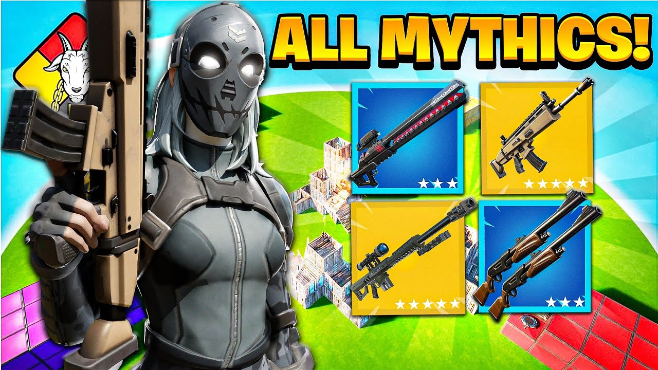 How To Get Every *MYTHIC* Weapon In GO GOATED! (Fortnite) - YouTube