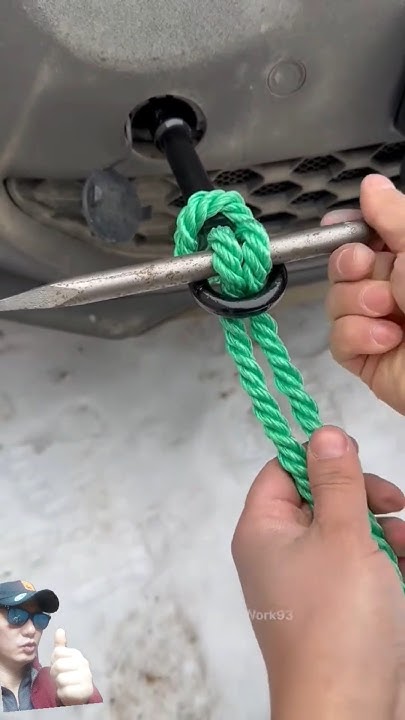 Watch it when you travel#rope#knots #knot#craft#diy#skills#climing#lifeskills#howto#tip#idea# ...