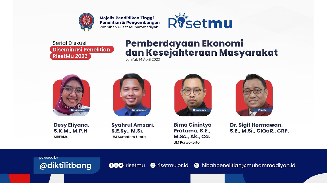 #8 Serial Diskusi Diseminasi Penelitian Hibah RisetMu 2023 - YouTube