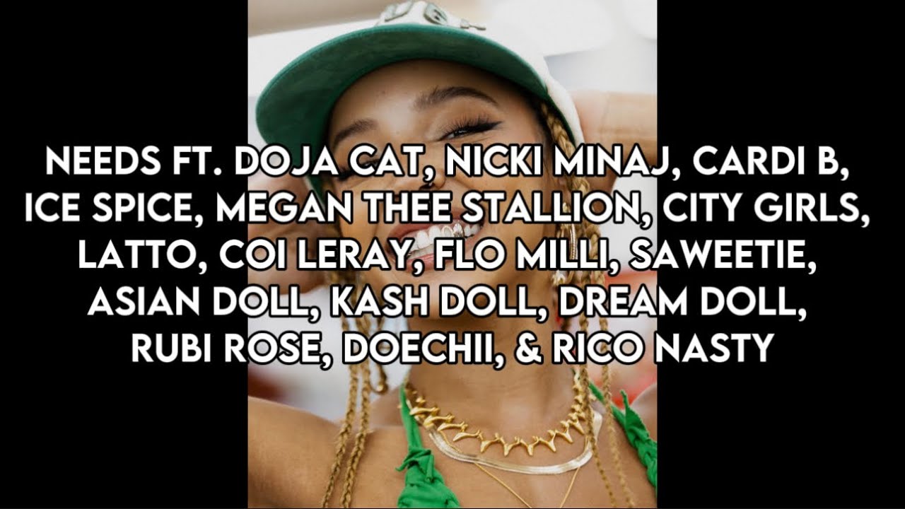 Tinashe - Needs (Female Rap Megamix With 17 Female Rappers) Nicki Minaj ...