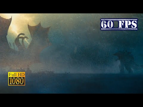 Godzilla vs Ghidorah (Batalla en la Antartida) Full HD 60fps - Godzilla: King of the Monsters (2019)
