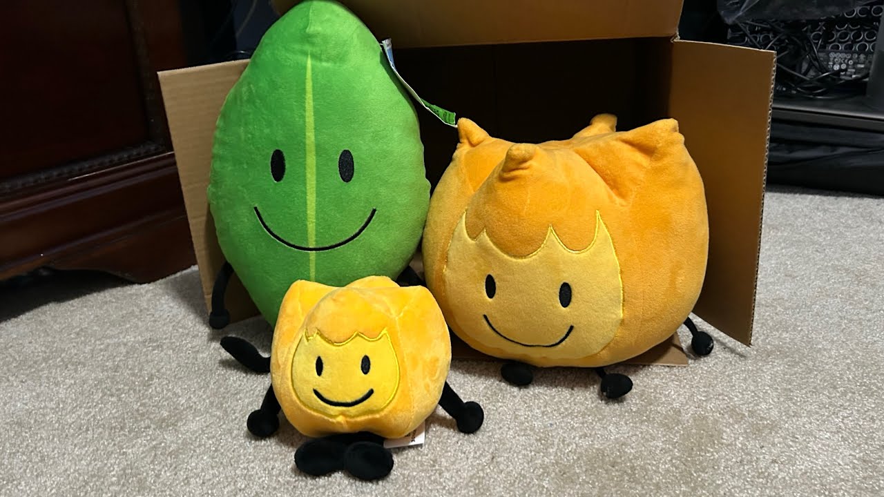 BFDI Plush Unboxing! (Firey, Leafy, and Firey Jr!) - YouTube