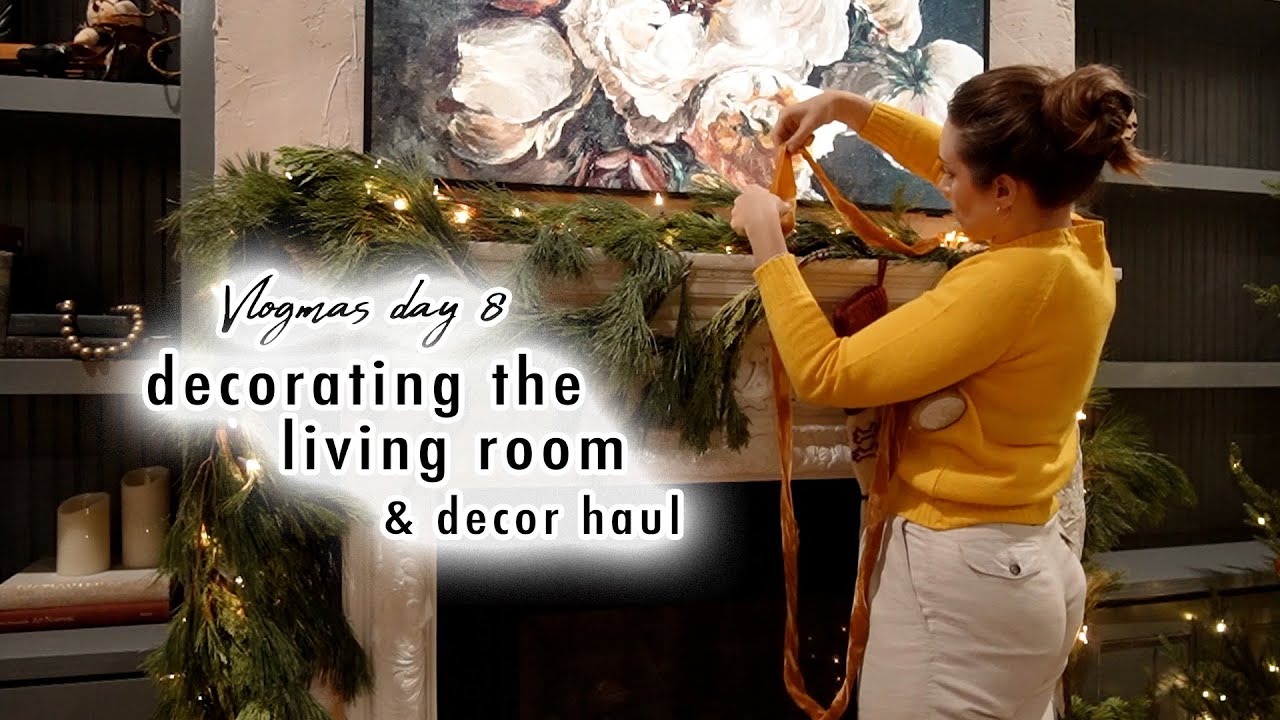 decorating our living room + decor haul | Vlogmas Day 8 - YouTube