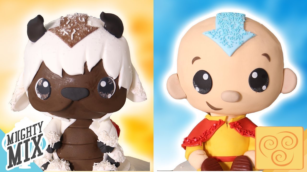 Appa and Aang Double Sided Cake | Avatar The Last Airbender CAKE | 2 ...