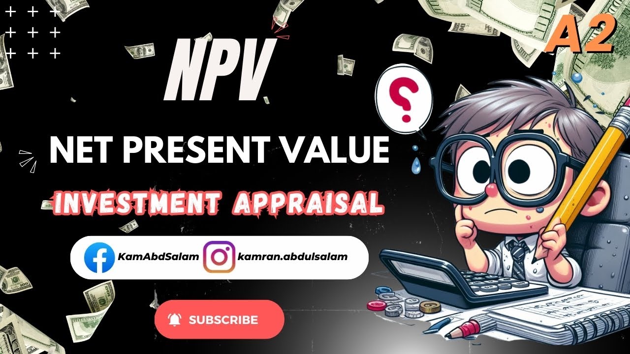 Net Present Value - NPV - [ Investment appraisal - part 3 ] - YouTube