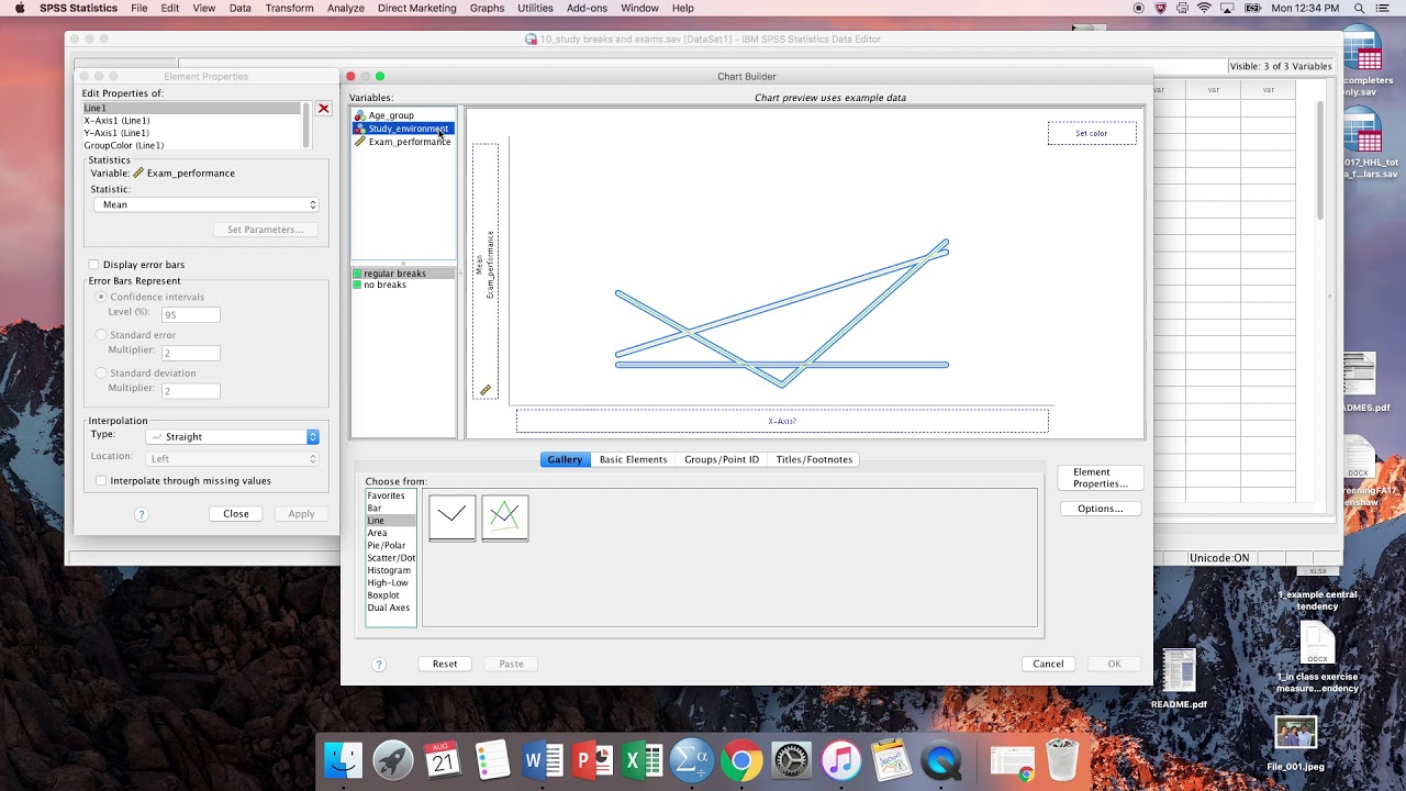 10 factorial anova line graphs - YouTube