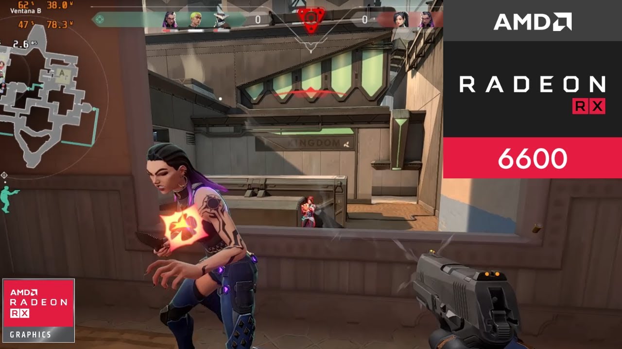 Valorant - RX 6600 + AMD Ryzen™ 5 5600 XT + 16GB RAM( Maximum Settings ...