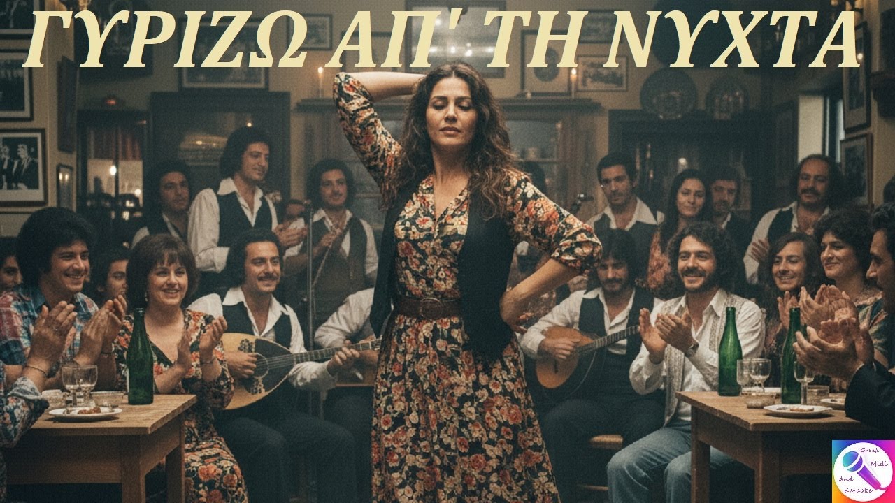 ΓΥΡΙΖΩ ΑΠ' ΤΗ ΝΥΧΤΑ - Γλυκερία (ΛΑ) Καραόκε σε γυναικείο τόνο - YouTube