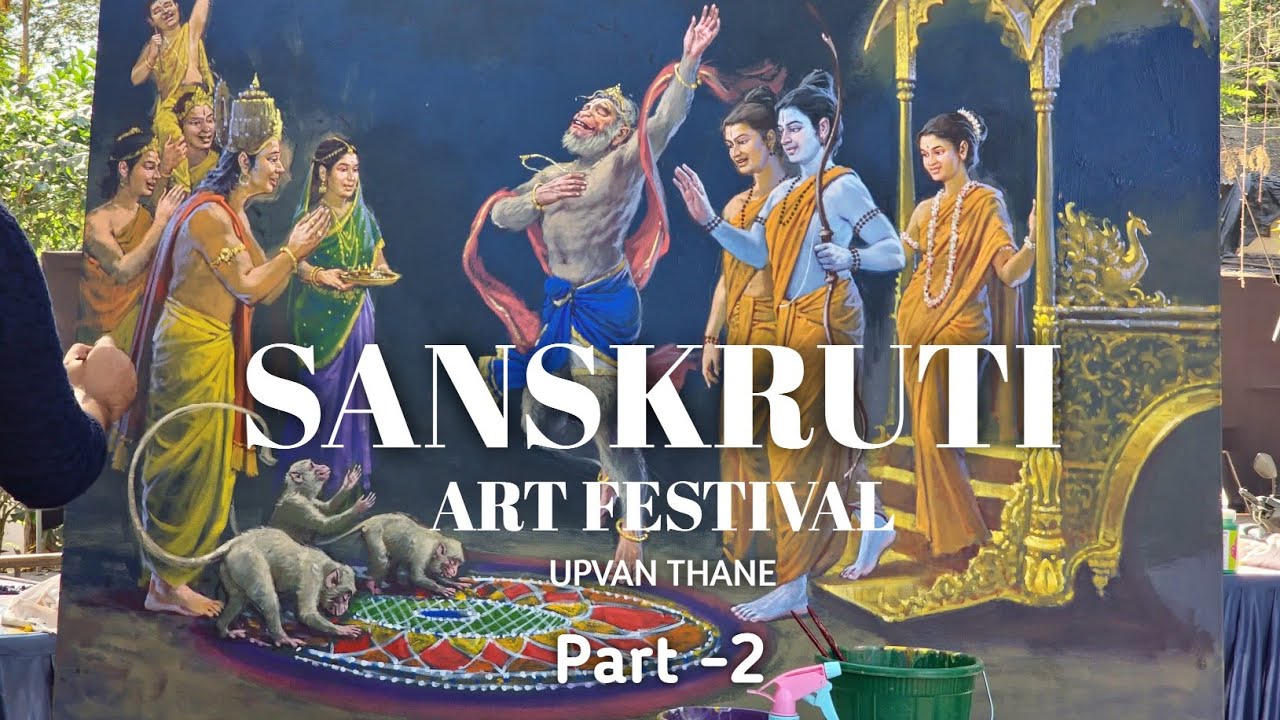 Upvan Art Festival Thane Part-2 || सुंदर आणि सुबक चित्रीकरण || acrylic ...