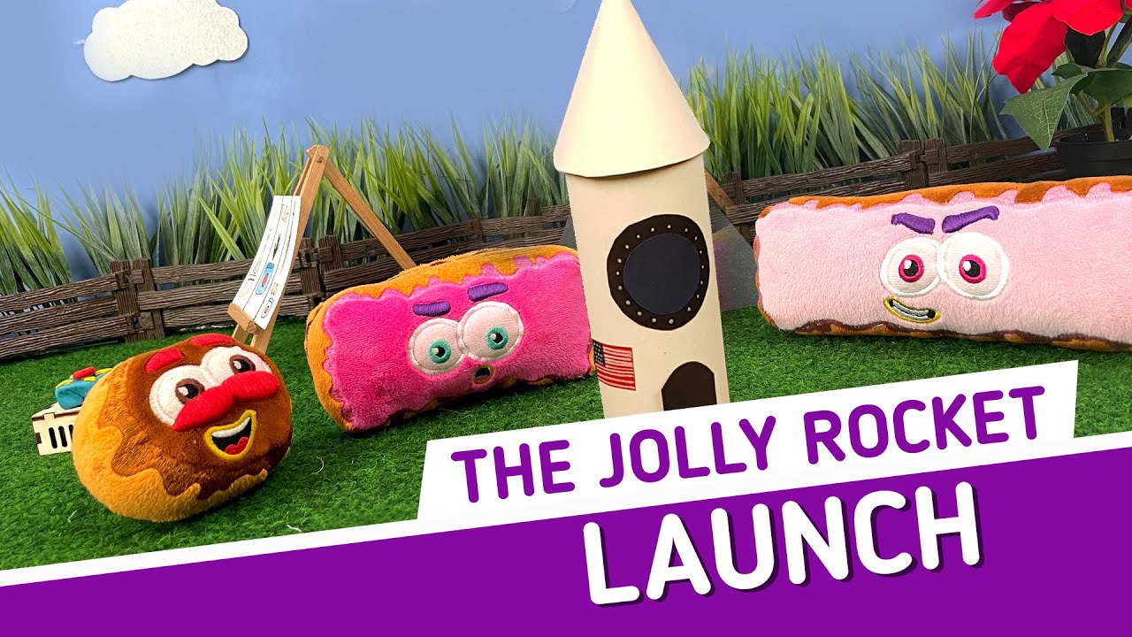 The Jolly Rocket Launch | Jolly Cakes in Space | The Rocket Launch ...