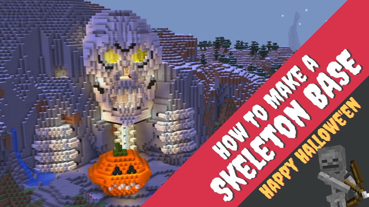 How to Make a Skeleton House in Minecraft: Halloween House in Minecraft ...