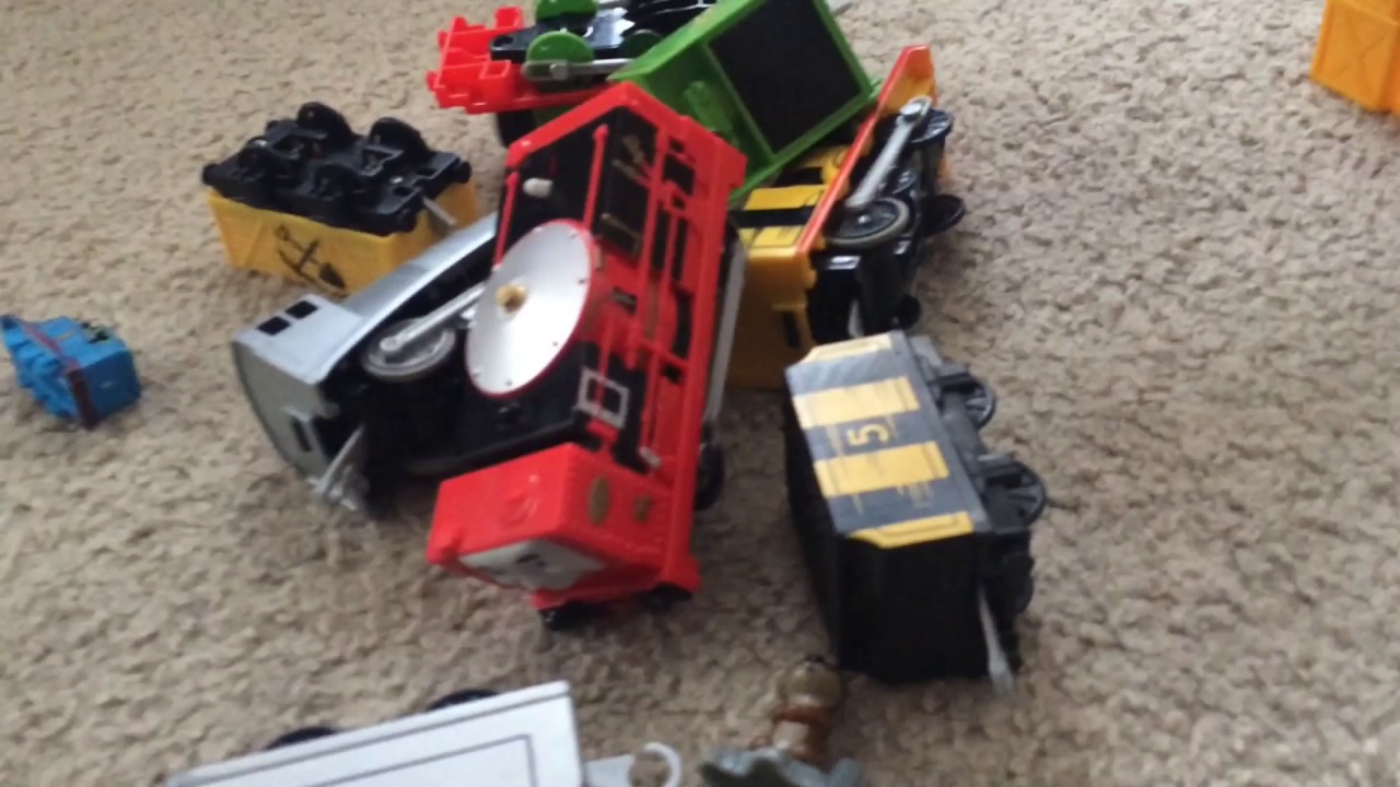 Thomas and friends going off the cliff - YouTube