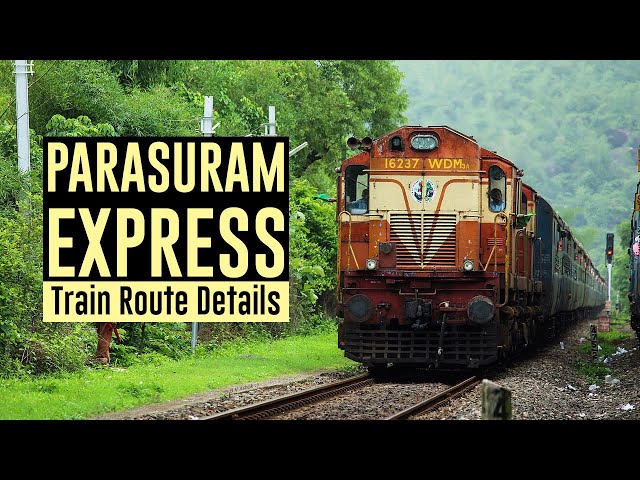 The Parasuram Express On A Girder Bridge In A Wet And Green Kerala