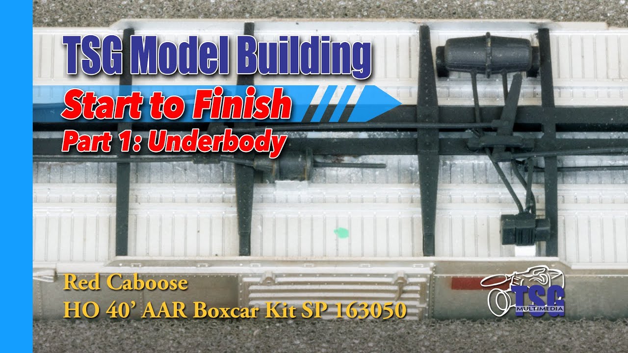HO Scale Model Building Box Car 1 of 8 Underbody - YouTube