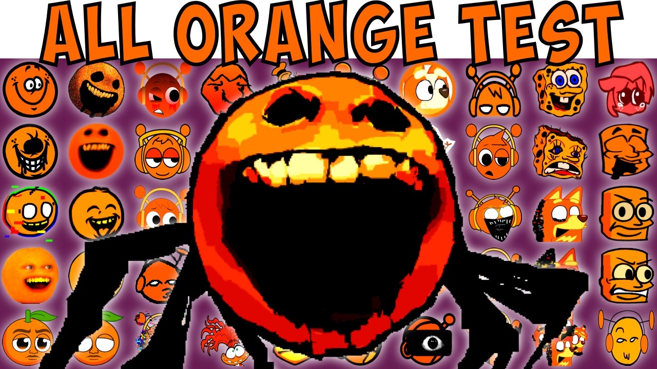 ALL ORANGE TEST | FNF Character Test | Gameplay VS Playground - YouTube