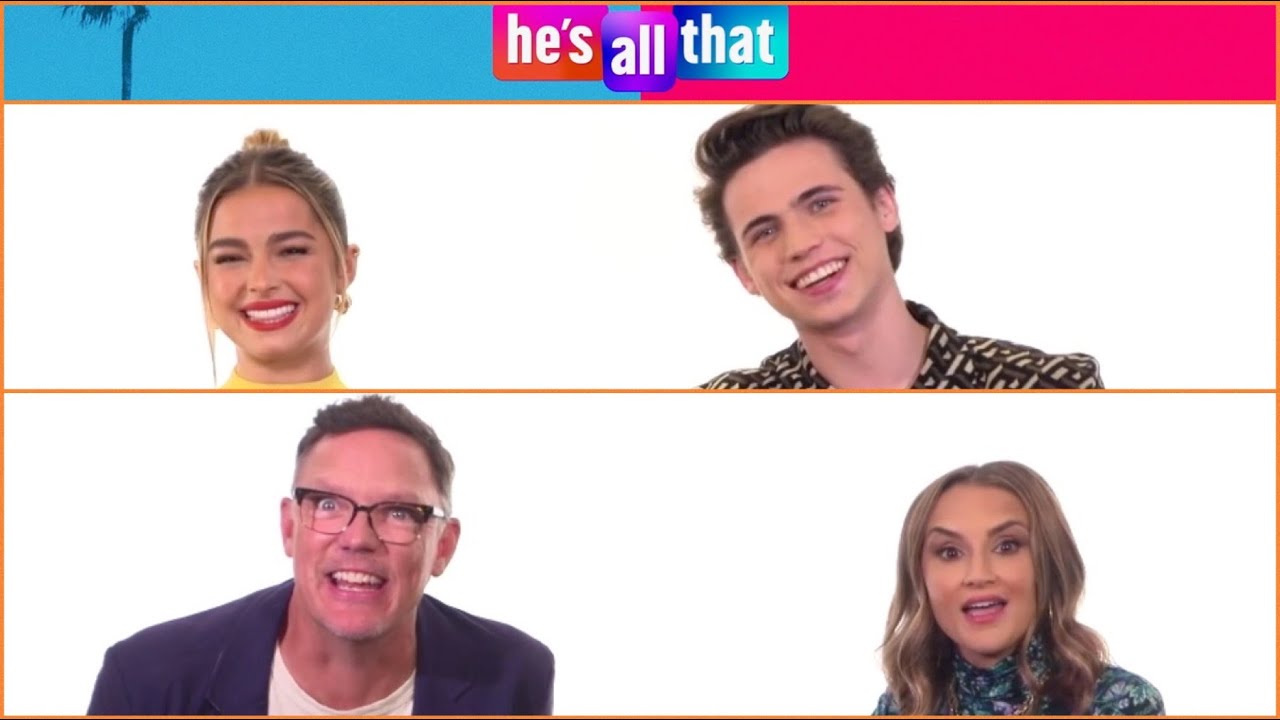 HE'S ALL THAT Interviews! Addison Rae, Tanner Buchanan, Rachael Leigh ...