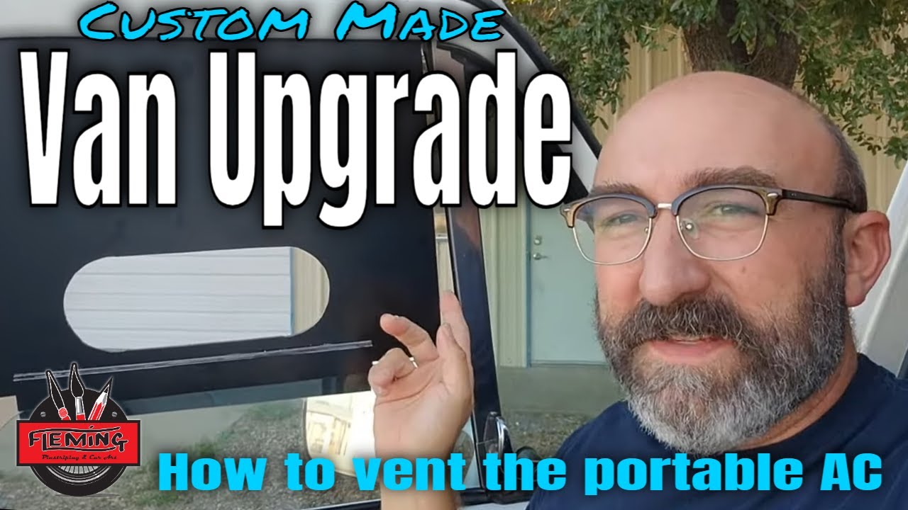 Creating a custom AC block off for van camping - YouTube