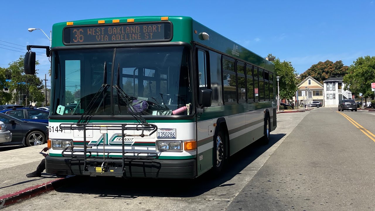 4K 60- AC Transit 2014 Gillig Low Floor #6144 on route 36 - YouTube