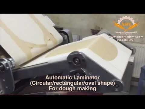ماكينة تشكيل خبز المرقوق الصاج Automatic Dough Flattener machine lavash ...