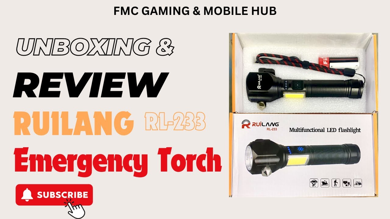 Ruilang RL-233: The Ultimate Emergency Torch with Multi-Tool Features ...