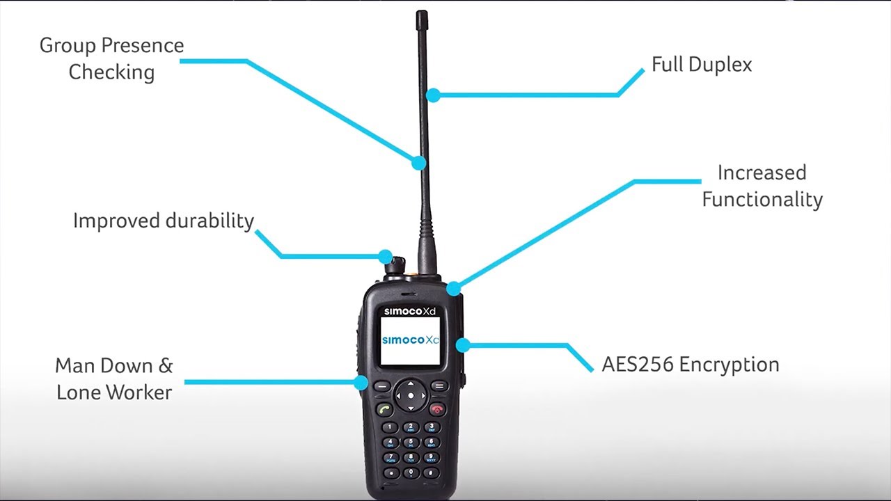 Simoco SDP660 DMR Portable Radio - YouTube