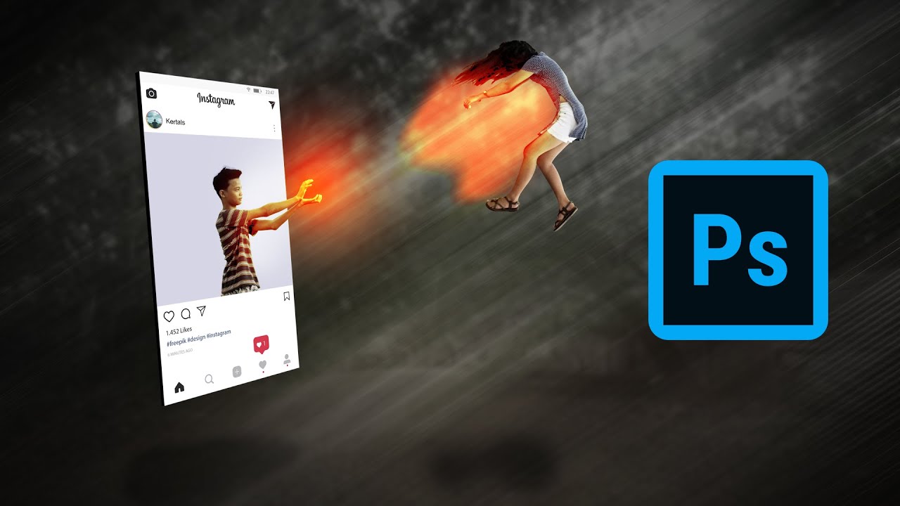 3D Instagram Photo Effect in Photoshop - YouTube