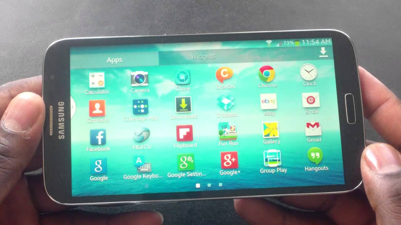 Samsung Galaxy Mega 6.3 Touchwiz interface - YouTube