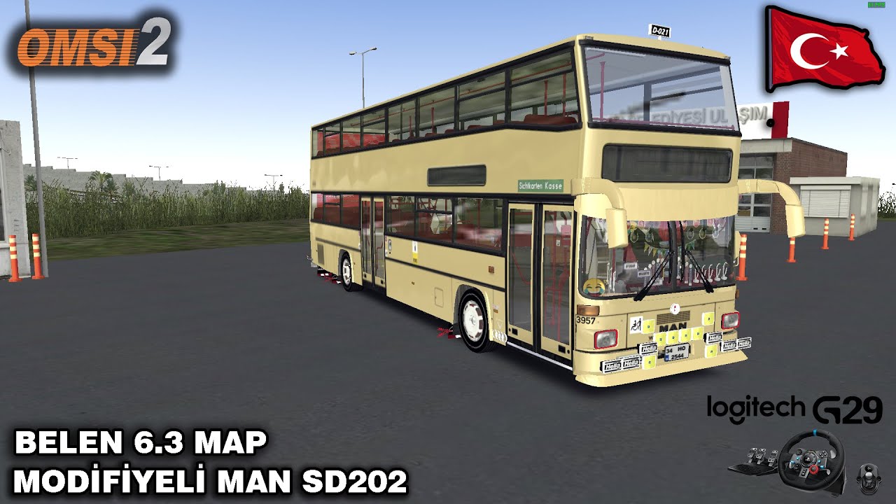 OMSI 2 - MODİFİYELİ MAN SD202 - BELEN 6.3 MAP - CANLI YAYIN - YouTube