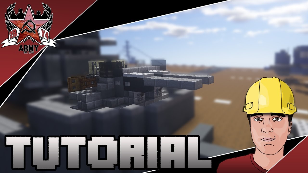 Minecraft: WW2 Bofors 40 mm Naval Anti-Aircraft Gun Tutorial - YouTube