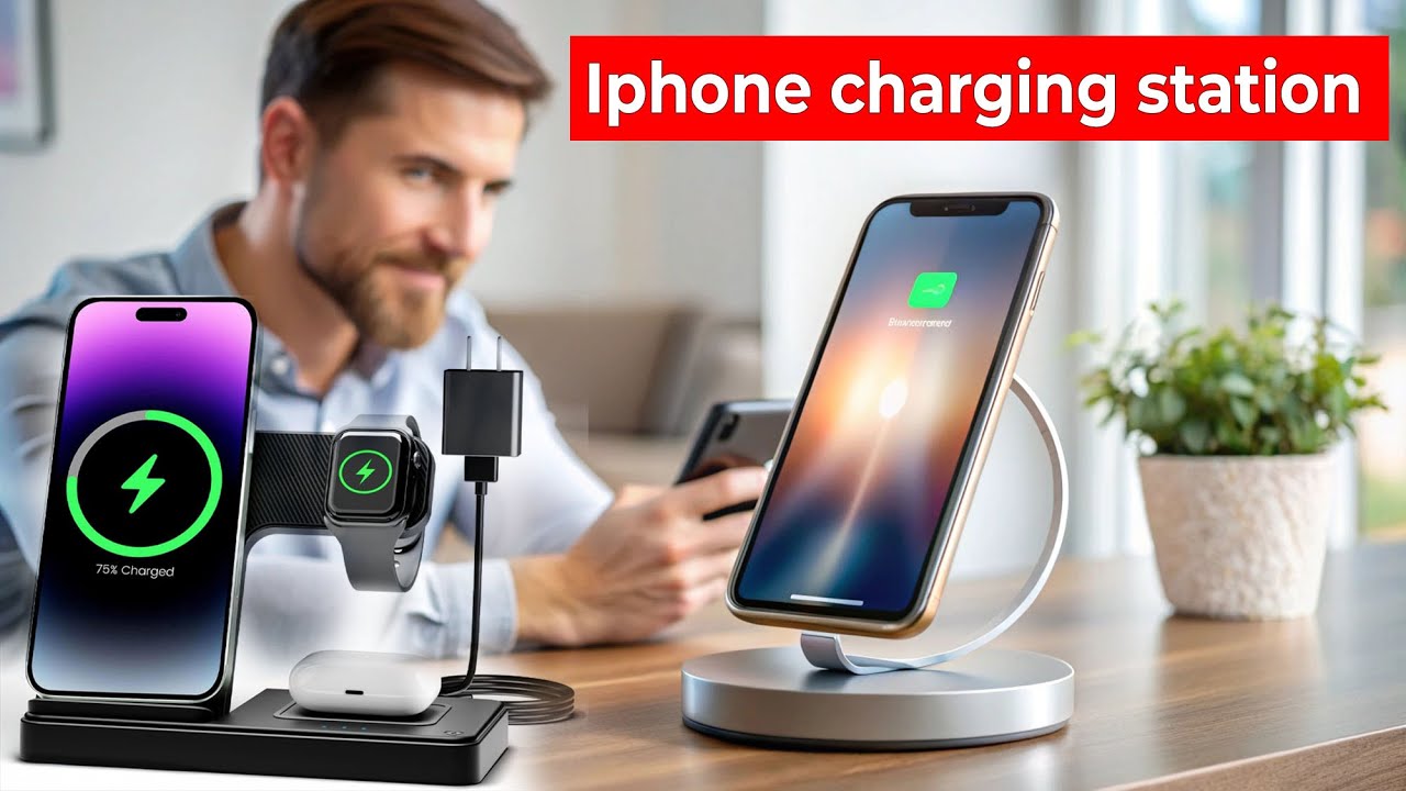 Best Wireless iPhone Charging Station - YouTube