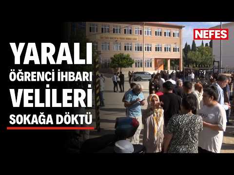 Manisa'daki okula silahlı saldırı! Yaralı öğrenci ihbarı velileri sokağa döktü
