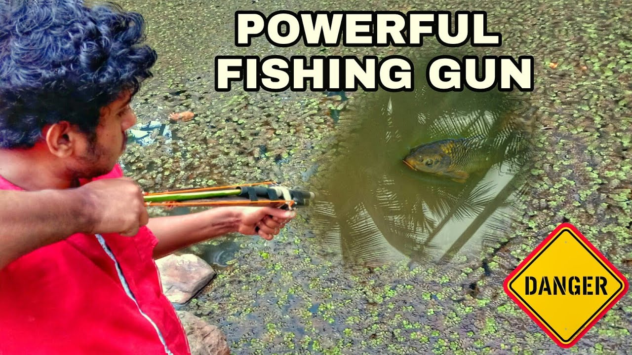 How to make POWERFUL FISHING GUN with simple items /Deadly Weapon ...