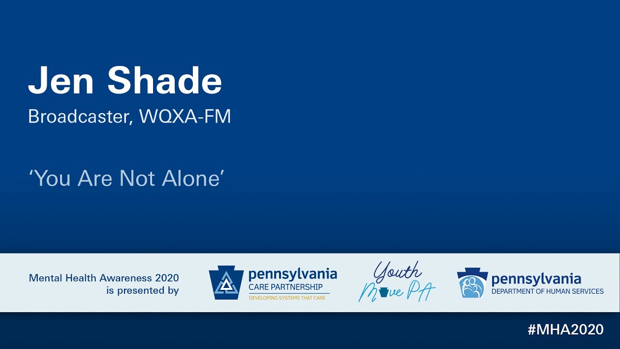 Jen Shade - You Are Not Alone - YouTube