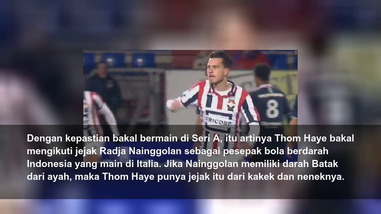 Thom Haye, Pemain Berdarah Indonesia di Klub Lecce - YouTube